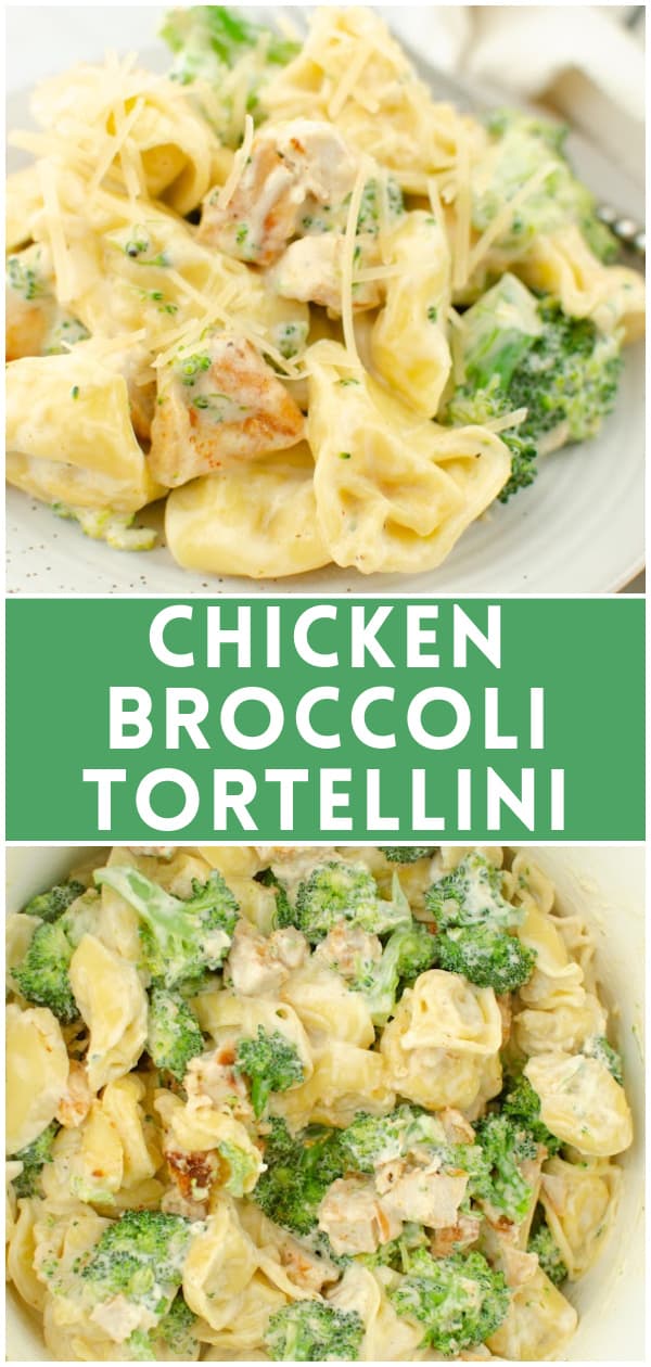 Cheesy Chicken Broccoli Tortellini - Quick Weeknight Meals