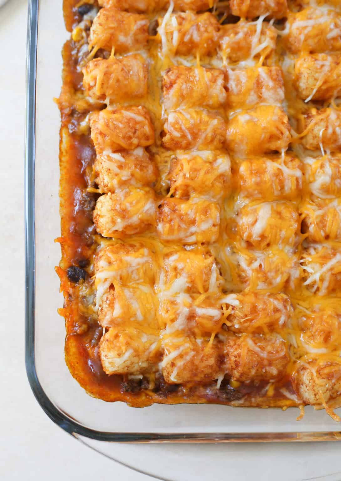 Taco Tater Tot Casserole
