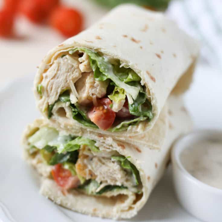 Chicken Caesar Wraps